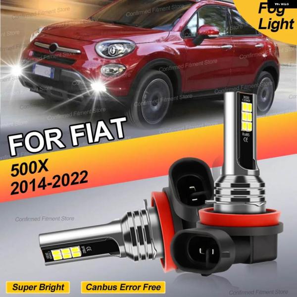 200W 6000K スーパーLEDライト バルブ H8 LEDフロント フォグランプ アップグレード チップ フィアット 2014-2022用 カスタム パーツ アクセサリーHigh-concerned chemical:NoneVolt...