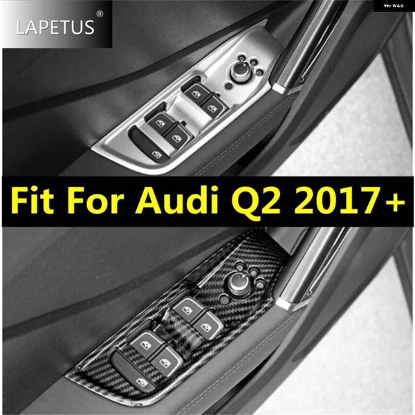 アウディ Q2 2017 - 2021 インナードア アームレスト ウィンドウ リフト ボタン パネル カバー トリム マット / カーボン カー インテリア カスタム パーツ アクセサリーHigh-concerned chemical:N...