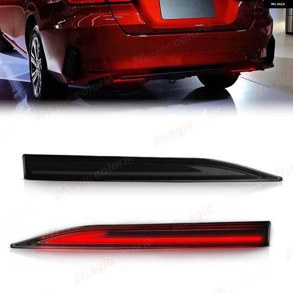 トヨタ ヤリス アティヴ ヴィオス 2022 2023 リア バンパー ライト アセンブリ ダイナミックウィンカー LED ブレーキドライビングテールランプ リフレクター 12V カスタム パーツ アクセサリーHigh-concerned ...