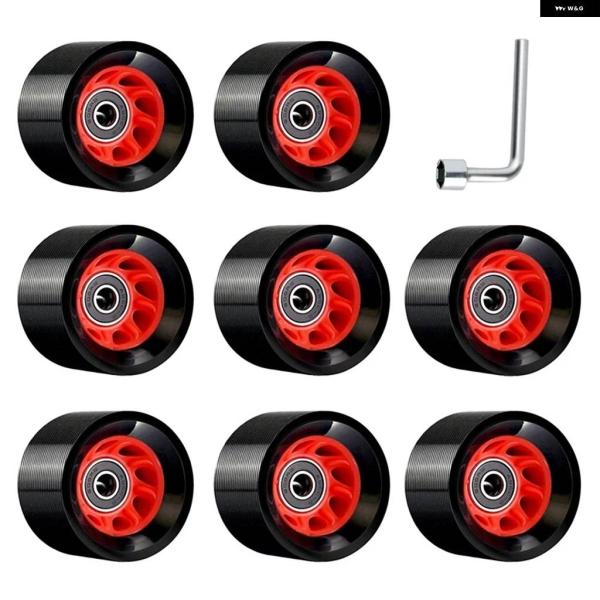 8個パック 95A 58M39M 屋内用クワッドローラースケートホイール PU耐摩耗ホイール ダブルロウローラースケート カスタム パーツ アクセサリーHigh-concerned chemical:NoneOrigin:Mainland ...
