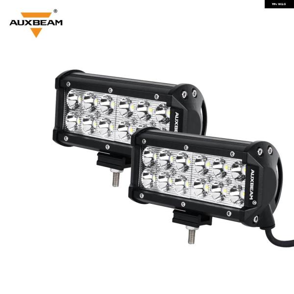 6.5インチ デュアル ロウ LED ライトバー ワークライト ブラケット 12V/24V スポット/フラッドビーム IP67 防水 クラシック SMシリーズ カスタム パーツ アクセサリーHigh-concerned chemical:N...