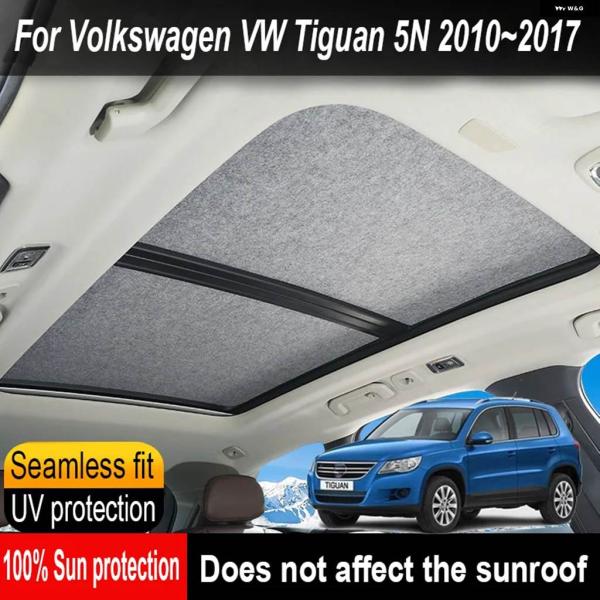 サンルーフ断熱ルーフバイザー フォルクスワーゲン VWティグアン5N20102017 16UVカット静電吸着スカイカーテンサンルーフ カスタム パーツ アクセサリーHigh-concerned chemical:NonePlacement ...