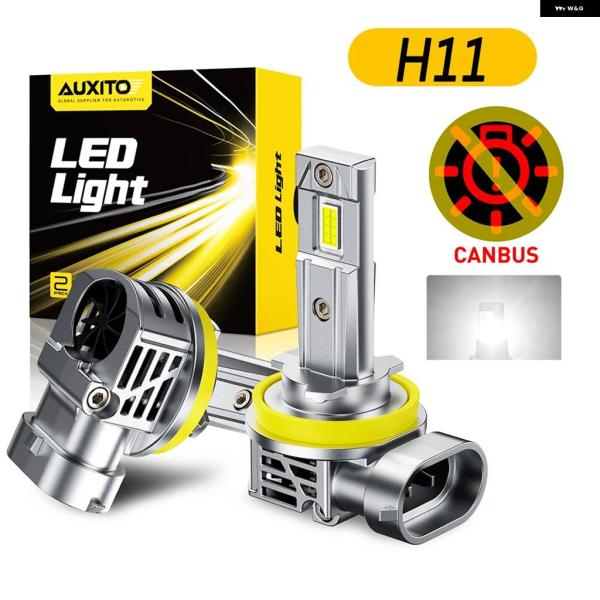 2個 H11 LED ヘッドライト ターボ キャンバス ホワイト 70W 高出力 H8 H9 H11 ヘッドライト キット トヨタ フォード VW 30000LM 12V カスタム パーツ アクセサリーHigh-concerned chem...