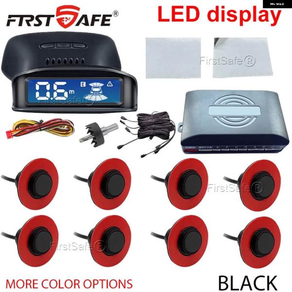 パーキング センサー キット 車用LCD ディスプレイ バックライト リバースレーダー システム 8個 16.5MM 12V 6色センサー カスタム パーツ アクセサリーHigh-concerned chemical:NoneModel N...