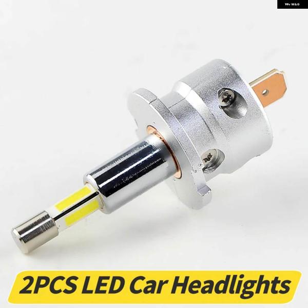 2個 CANBUS H3 LED ヘッドライト バルブ ミニ 360 サイズ 100W 30000LM CSP 車用 ヘッドランプ ライト ダイオード フォグランプ DRL バルブ モバイル カスタム パーツ アクセサリーHigh-conc...