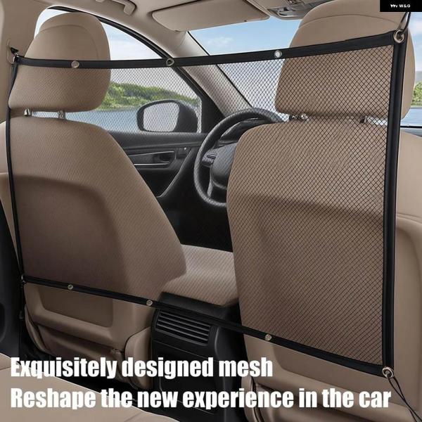 リア用ペットバリアー車用メッシュドッグディバイダーネットペットガード安全運転ツーリング用 カスタム パーツ アクセサリーHigh-concerned chemical:NoneItem Type:NetsOrigin:Mainland Ch...