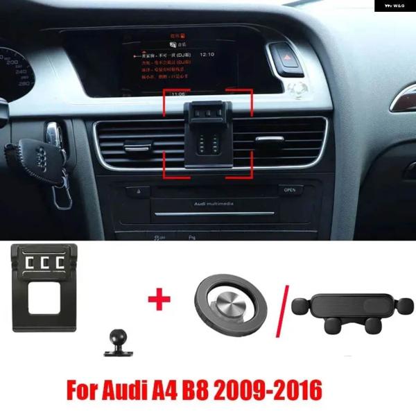 アウディ A4 B8 2009-2016 専用 車載用スマホ ホルダー 固定 ブラケット ベース マグネット式 スタンド 折りたたみ 式 ホルダー カスタム パーツ アクセサリーCharger:NoInstallation Type:Ven...