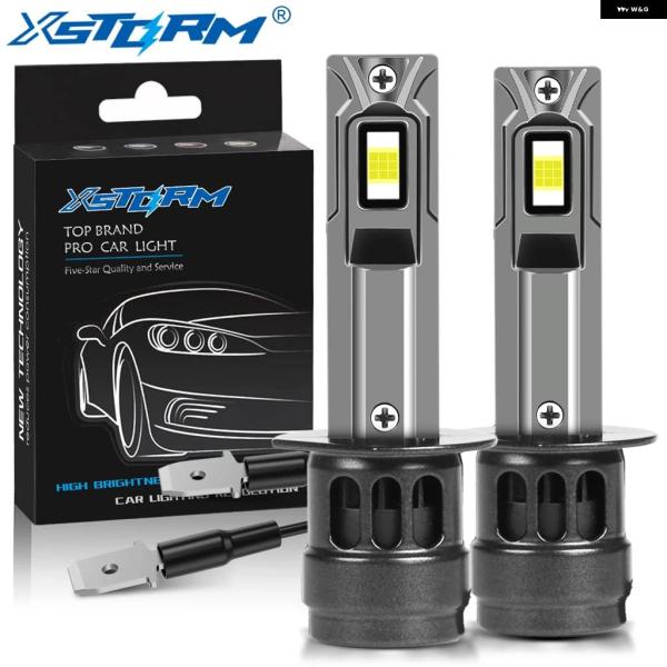 H1 H3 LED バルブ ヘッドライト ランプファン30000LM 6000K CSPハイ/ロービームカー フォグランプ 12V ホワイトランプ カスタム パーツ アクセサリーHigh-concerned chemical:NoneCar...