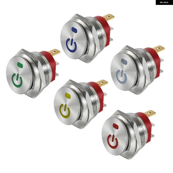 22MM ボタン ステンレス ロッカースイッチ 12-24V/20A トグルスイッチ 220V/15A オンオフ セルフロック 3ピン ボタン 車 ボート用 カスタム パーツ アクセサリーHigh-concerned chemical:No...