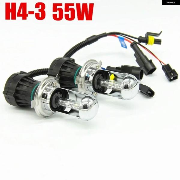 H4 HID バルブ 55W 9004 9007 H13 H4-3 HI LO H4 バイ キセノン H4 バイ キセノン ライト ヘッドライト ランプ カスタム パーツ アクセサリーHigh-concerned chemical:None...