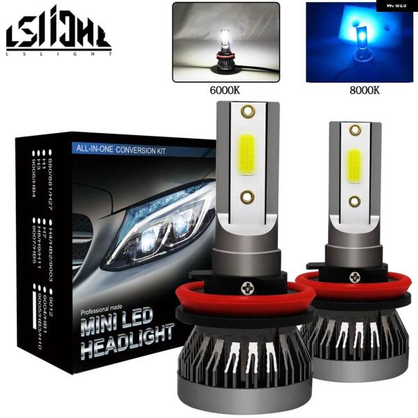 LED H7 H4 H11 H1 H9 9005 9006 HB2 HB3 HB4 9012 LED ヘッドライト バルブ カーライト 12V 55W 6000K 8000K ターボアンプルランプ カスタム パーツ アクセサリーHigh-c...