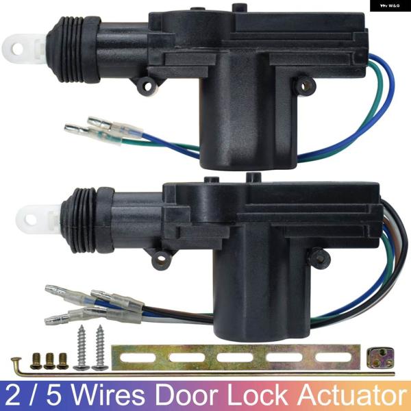12V 車用 2線式 フロント リア 4ドア パワーロックアクチュエータキット ソレノイド 5線式 電動リモートロック システム 車両エントリー ガンタイプ カスタム パーツ アクセサリーHigh-concerned chemical:No...