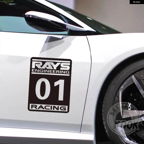 RAYS NO.1 レーシングカー ステッカー デカール ドア スタイリング 防水 デコレーション チューニングパーツ カスタム パーツ アクセサリーHigh-concerned chemical:NoneCategory:Stickers...