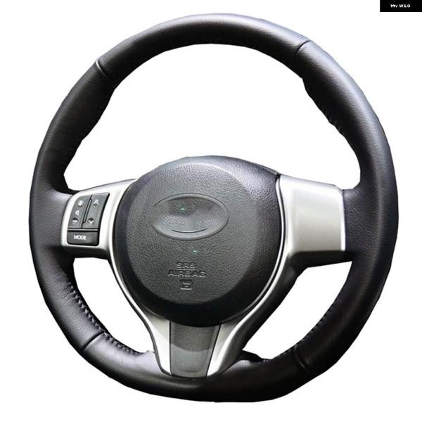 ナッパレザー製カー ステアリングホイール カバー トヨタ ヤリス ヴァーソ S ヴィッツ ラクティス 2010-2016 スバル トレジア カスタム パーツ アクセサリーHigh-concerned chemical:NoneSize:M/...