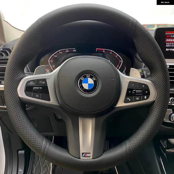 ステアリングホイール カバー BMW G30 530I 525I 530D M550D M550I G04 2018 F90 M5 G03 M40I カスタム パーツ アクセサリーSize:25*15*6Special Features:P...