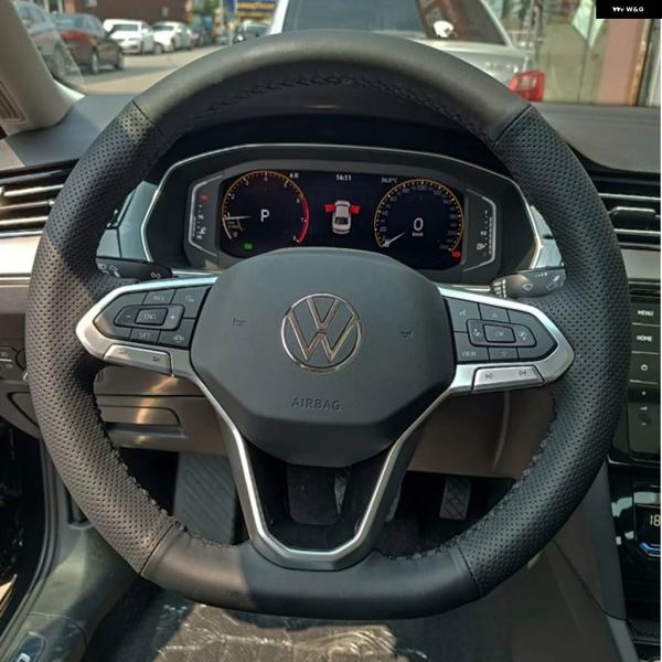 フォルクスワーゲン VW パサート B8 2019-2022 ゴルフ 8 2020-2022 ステアリングホイール カバー ラップ カスタム パーツ アクセサリーSize:25*15*6Special Features:Protect th...