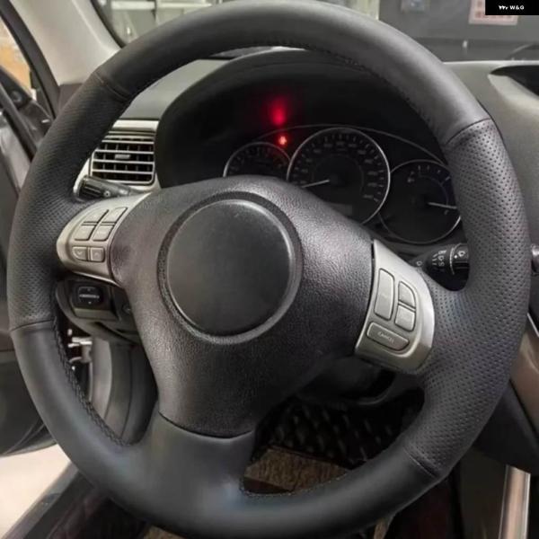 DIY レザー 2008-2011 フォレスター 2008-2012 レガシィ 2008-2010 エクシーガ 2 車用 ステアリングホイール カバー スバル インプレッサ カスタム パーツ アクセサリーHigh-concerned che...