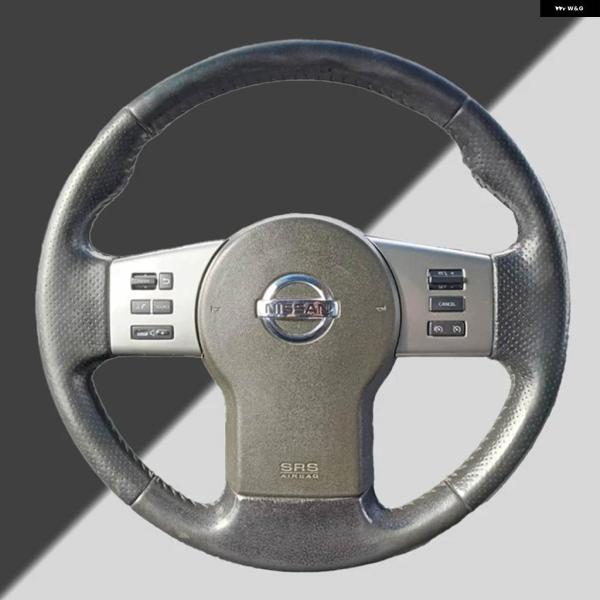ナッパレザー製カーハンドルカバー 日産 パスファインダーIII フロンティア エクステラ ナバラ 2005-2015年モデル カスタム パーツ アクセサリーHigh-concerned chemical:NoneSize:M/Customi...