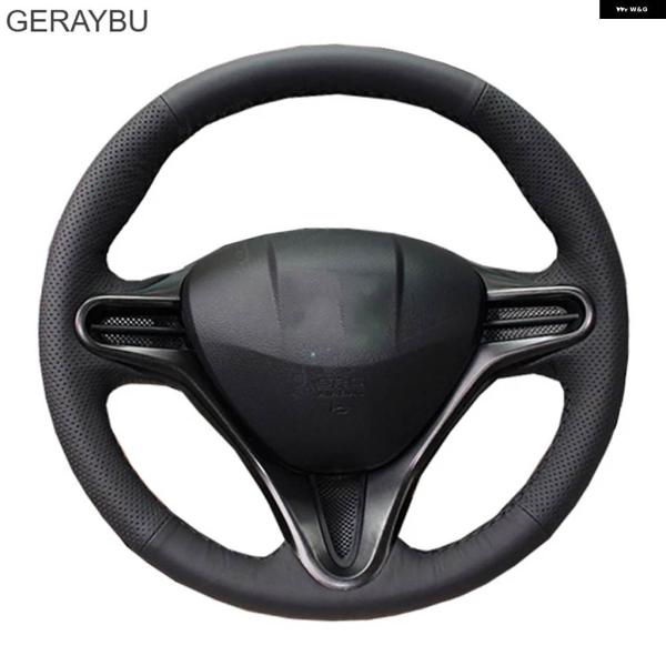 DIY ファイバーレザー製カーハンドルカバー ホンダ 旧型 シビック 2004-2011 3スポーク シビック シビック 8 2006-2009 車 カスタム パーツ アクセサリーHigh-concerned chemical:NoneSi...