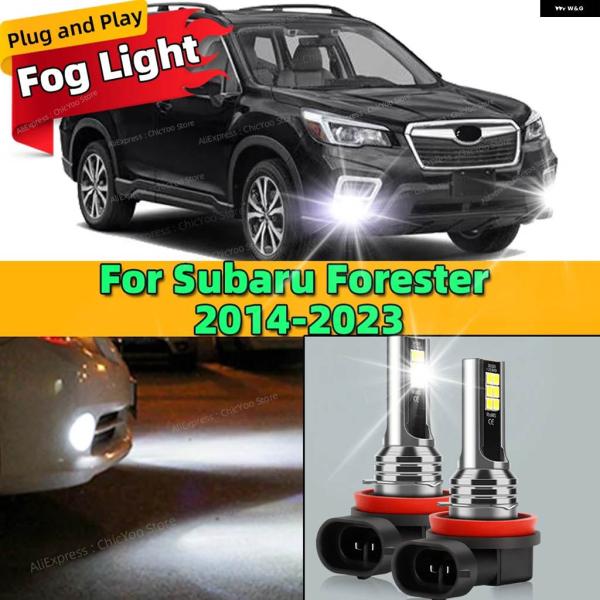 2個 12V 6000K フロント フォグランプ LED バルブ ランプ CANBUS スバル フォレスター 2014 - 20 21 222023 カスタム パーツ アクセサリーHigh-concerned chemical:NoneVo...