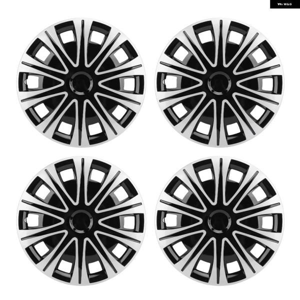 4個 17インチ 車用ホイールハブキャップ フルプロテクション スナップオン スポーティな外観 ホイールリムカバー 車用 カスタム パーツ アクセサリーHigh-concerned chemical:NoneItem Weight:3800...