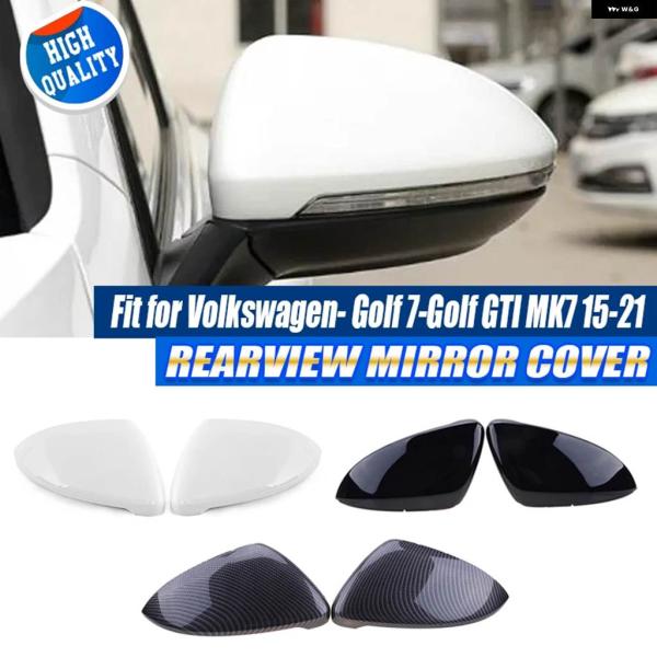 カバー ハウジング VW GOLF 7 MK7 GTI 2014-18 ブラック/ホワイト/カーボン サイドウィングミラー キャップ カー カスタム パーツ アクセサリーHigh-concerned chemical:NoneSpecial...