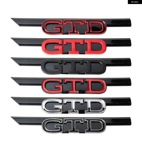 ABS GTI GTD バッジ デコレーション カー フロントフード グリル 交換タイプ フォルクスワーゲン VW ゴルフ 8 RLINE GTI カスタム パーツ アクセサリーHigh-concerned chemical:NoneIte...