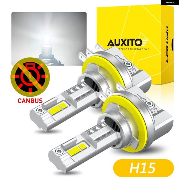 2個 H15 LED バルブ ターボ ヘッドライト フォルクスワーゲン ゴルフ 6 7 スポットライト ハイビーム DRL 60W 30000LM 車用アンプル 12V カスタム パーツ アクセサリーHigh-concerned chemi...