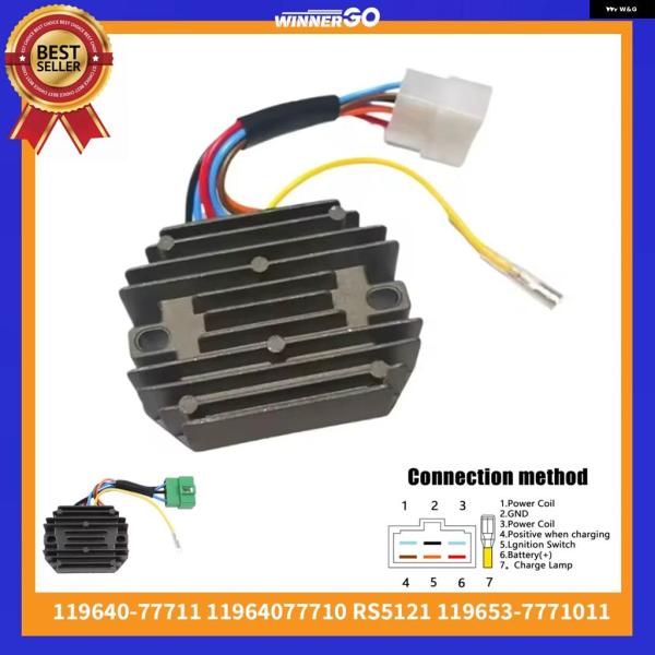 12V 280W レギュレーター 整流器 コマツ ヤンマー 3TNE74 3D74E 3D68E 119640-77710 11964077710 ディーゼル エンジン マシン カスタム パーツ アクセサリーHigh-concerned c...
