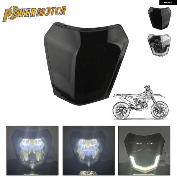 バイク ヘッドライト LED ヘッドランプ ウィック KTM EXC 300 XC XCF XCW 150 250 350 450 モトエンデューロ モトクロス カスタム パーツ アクセサリーHigh-concerned chemical:...