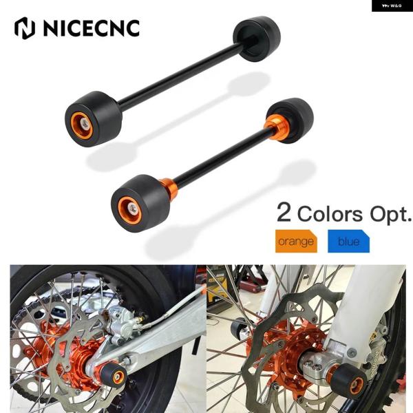 2021 - 23 KTM EXC 300 TPI EXCF 350 SX 125 SXF 450 HUSQVARNA TE 300 FE 450 オートバイ フロントリア アクスル スライダー クラッシュ パッド カスタム パーツ アクセ...