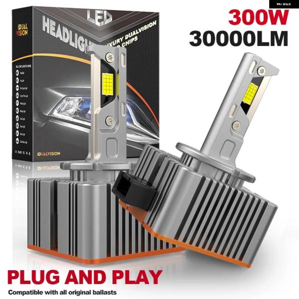 D2S D4S 1 1 LED ヘッドライト バルブ 両面 CSP チップ D1S D3S D8S キセノン ランプ D2R D4R CANBUS HID バラスト 12V カスタム パーツ アクセサリーHigh-concerned che...