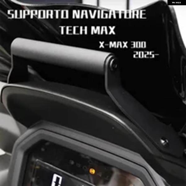 ヤマハ GPS ナビゲーター ブラケット X-MAX300 ホルダー X MAX 2025 XMAX300 TECH MAX SUPPORTO NAVIGATORE カスタム パーツ アクセサリーProtective parts:Instr...