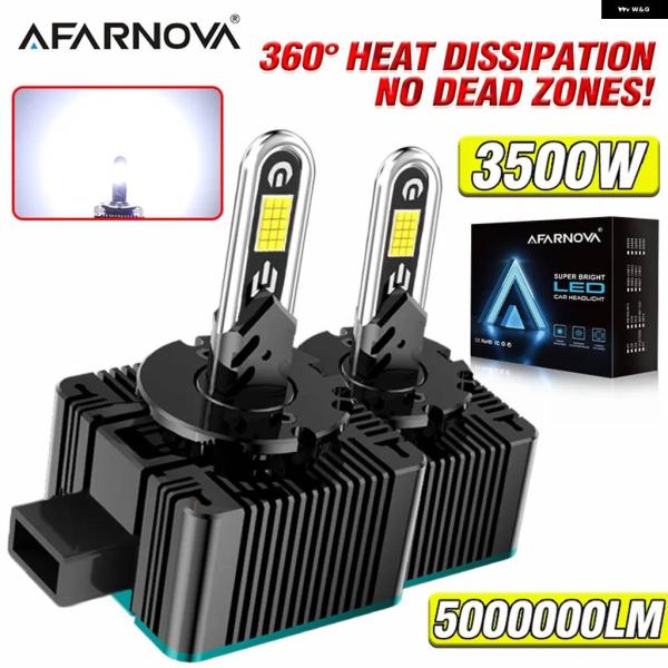 3500W D1S D3S LED LED キセノン HID キット D2S D4S D3R 車用 ヘッドライト バルブ オートランプ ターボ LED VW ゴルフ 6 BMW E92 E70 カスタム パーツ アクセサリーHigh-con...