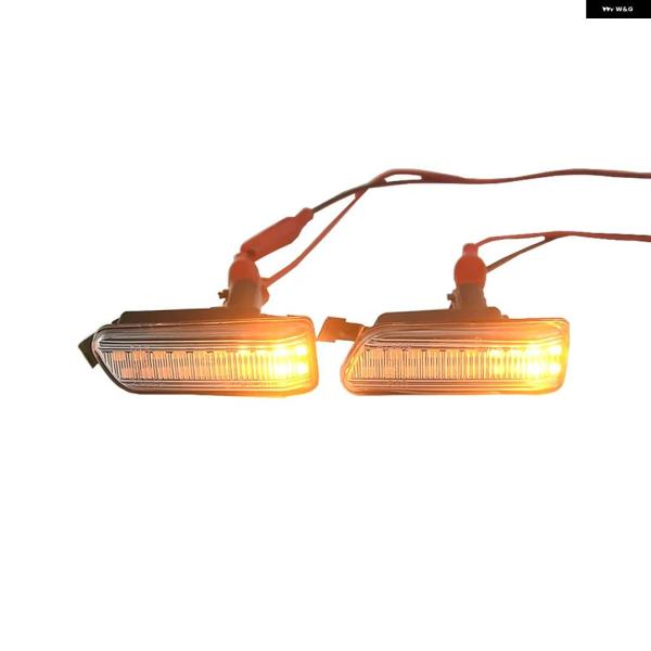 アウディ A8 S8 4E D3 QUATTRO 2003-2009 2個 LED ダイナミック サイド マーカーライト ウィンカーランプ スモーク アンバー 車 カスタム パーツ アクセサリーHigh-concerned chemical...