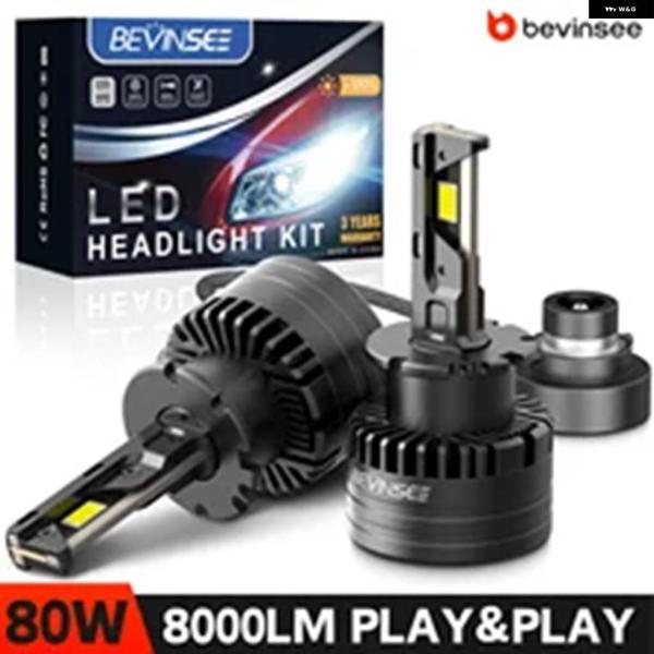 D2S D2R LED CANBUS D1S D1R D3S D3R D5S LED 車用 ヘッドライト VW GOLF 6 BMW E92 E70 MERCEDES W212 80W 8000LM 12V カスタム パーツ アクセサリーH...