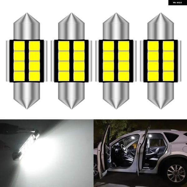 4個 31MM LED フェストーン 車内灯 DE3423 DE3175 C5W トランク ドーム マップ 電球 ライト マツダ 2 3 5 6 2012 - 15 カスタム パーツ アクセサリーSize:31mmFor Vehicle B...