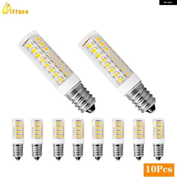 10個 LEDランプ E14 3W 5W 7W 9W AC 220V 240V ボンビラ LEDライト コーン 電球 SMD2835 クリスタルキャンドル シャンデリア ライト カスタム パーツ アクセサリーPower Source:ACL...