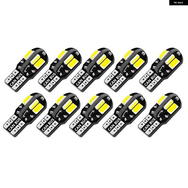 10個 W5W T10 LED 5W5 12V 5W 600LM スーパーカー インテリア サイドライト 194 3030 SMD オート バルブ ホワイト アンバー レッド カスタム パーツ アクセサリーHigh-concerned ch...