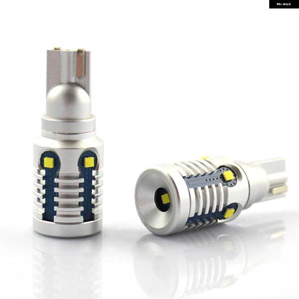 2個 CSP W16W LED T15 車用ライト 電球 921 912 300LM アルミ シグナルライト リバース パーキング ターンランプ ホワイト 6500K 10-30V カスタム パーツ アクセサリーFor Vehicle Br...