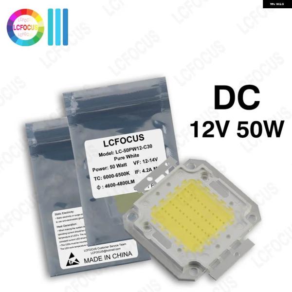 DC 12V 高出力 LED COB チップ 1W 3W 5W 10W 20W 30W 50W 100W SMD ダイオードライト 冷白色 温白色 1 3 5 10 50 100 Wワット LED カスタム パーツ アクセサリーPower ...