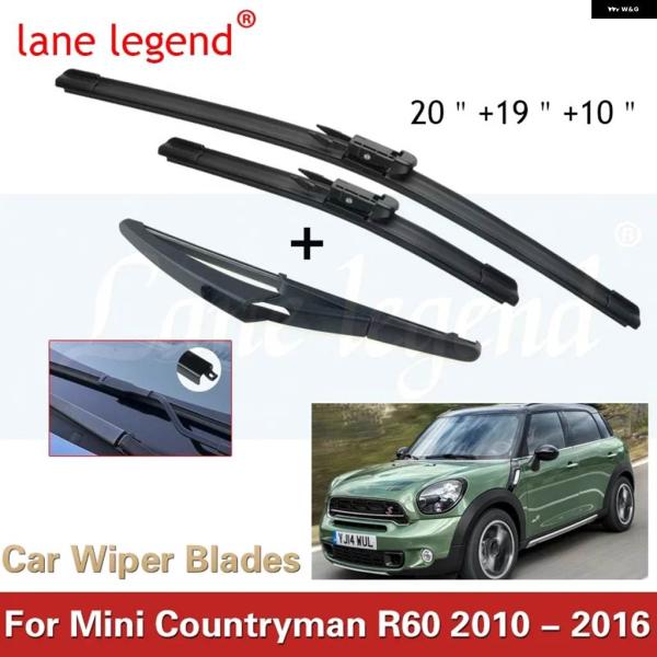 車用ウィンシールド ワイパー MINI COUNTRYMAN R60 2010 - 2016 フロントリア ウィンドスクリーンウィンドウブレード 2011 - 15 カスタム パーツ アクセサリーHigh-concerned chemica...