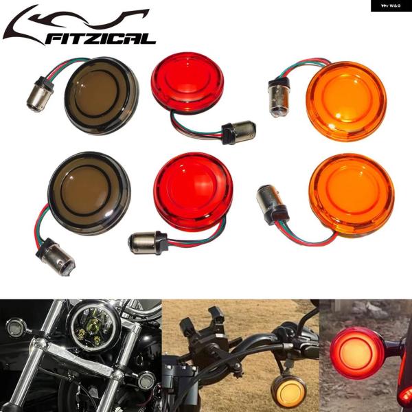 オートバイ ウィンカー CONS LED パネル ライト 1157 バレット スタイル ハーレー ツーリング エレクトラグライド スポーツスター 883 1200 ソフテイル カスタム パーツ アクセサリーBattery Included:...