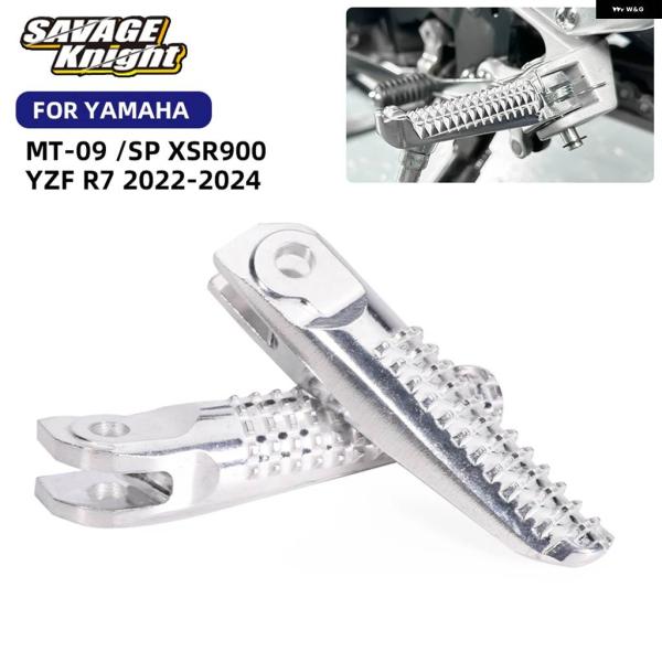 2021-2026 MT-09 フロントライダー フットペグ フットレスト ヤマハ MT09 SP YZF-R7 XSR900 YZF R7 XSR 900 2022 2023 2024 フットペグ ペダル用 カスタム パーツ アクセサリー...
