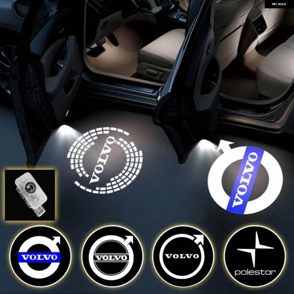 車用HDプロジェクタードアライト ウェルカムランプ ボルボ XC90 V90 V60 XC60 V40 S80 S60 S90 C40 XC40 V70 XC70 C30 C70 EX90用 カスタム パーツ アクセサリーHigh-conc...