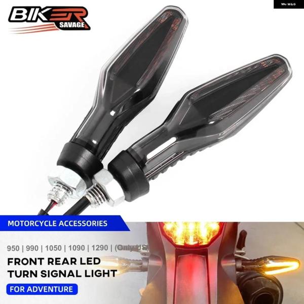 2025 ウィンカー LED ライト アドベンチャー 950 990 1050 1090 1290 スーパーアドベンチャー R/S/T 2002+ オートバイ 点滅 インジケーター ランプ カスタム パーツ アクセサリーBattery In...