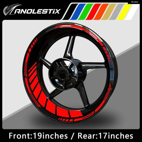 反射性 バイク ホイール ステッカー ハブ デカール リムストライプ 19/17インチ ヤマハ ホンダ カワサキ BMW KTM ハスクバーナ トライアンフ カスタム パーツ アクセサリーHigh-concerned chemical:No...