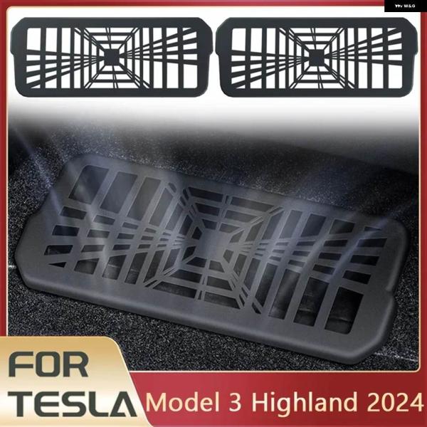 テスラ モデル3 ハイランド 2024用 シート下エア アウトレット カバー グリル プロテクター アンチブロッキング モデル3 ハイランド 2024用 カスタム パーツ アクセサリーHigh-concerned chemical:None...