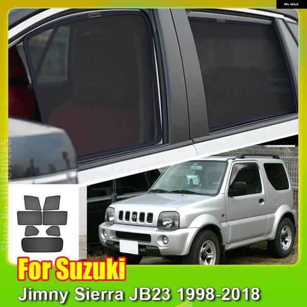 ジムニーシエラ JB23 1998-2018用 マグネット式遮光サンシェード フロントリア サイドウィンドウ フロントガラス カーテン カスタム パーツ アクセサリーThickness:StandardProduct application...