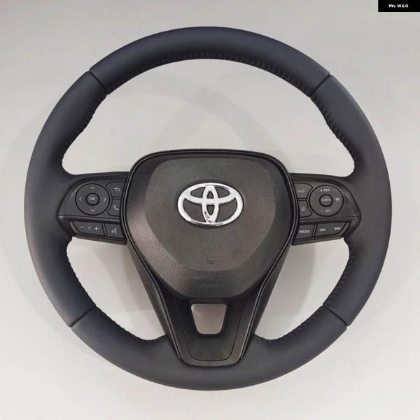 マイクロファイバーレザー カー ステアリングホイール カバー トヨタ RAV4 AX50 カローラ G12 アクシオ アルティス カムリ XV70 アバロン ステアリングケース カスタム パーツ アクセサリーHigh-concerned c...